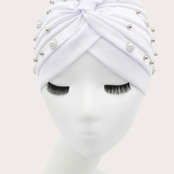 Accessories | White Pearl Bonnet | Poshmark